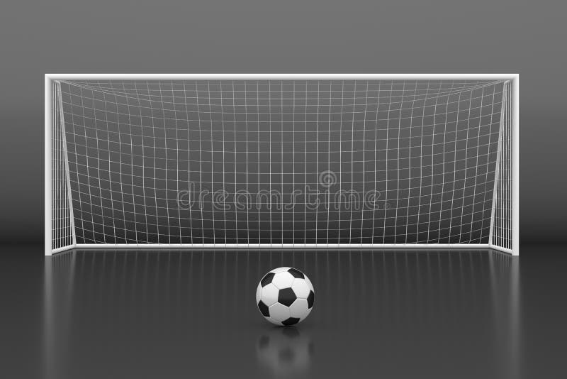 Soccer Net Line Drawing Stock Illustrations – 206 Soccer Net Line ...