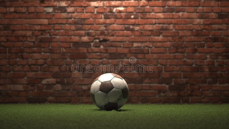 Soccer_goal_drawn_on_a_wall_1696416673594_1 Stock Image - Image of ...