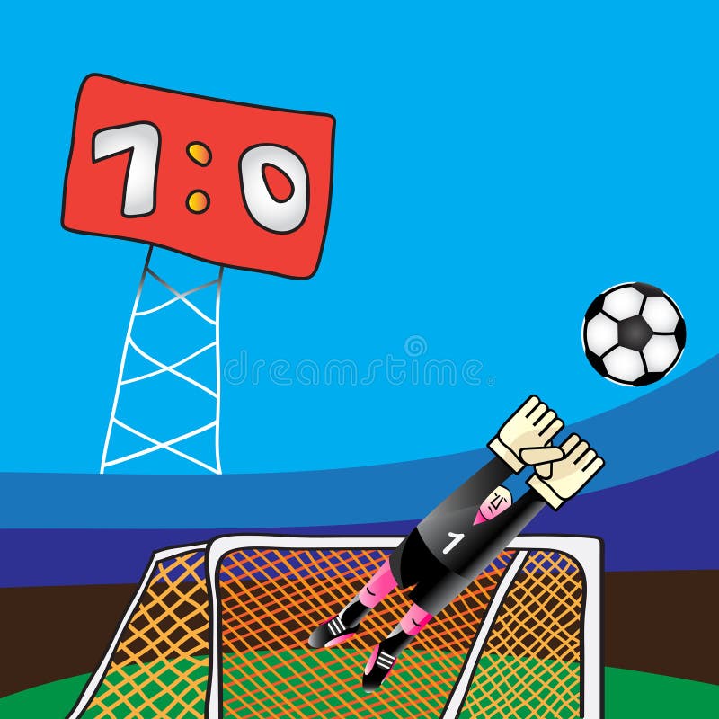 Soccer Net Line Drawing Stock Illustrations – 206 Soccer Net Line ...