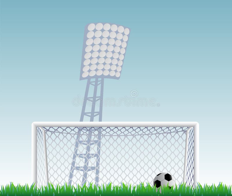 Soccer Net Line Drawing Stock Illustrations – 206 Soccer Net Line ...