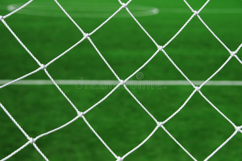 Soccer goal net stock image. Image of grass, cross, green - 4028027