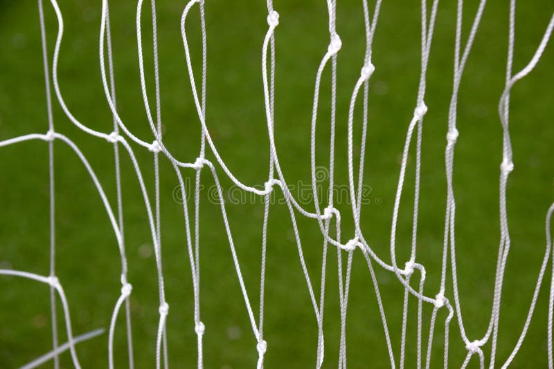 Soccer Goal Net with Green Grass Background Stock Photo - Image of game ...