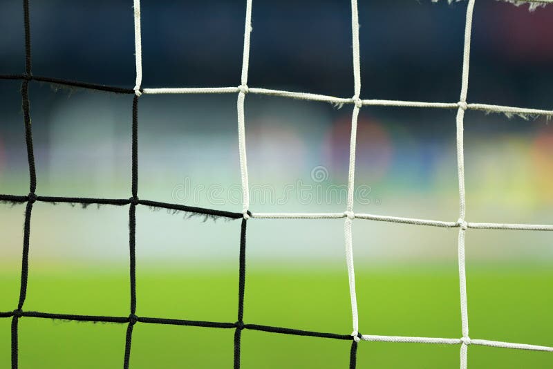 Soccer goal net stock photo. Image of line, goal, goalkeeper - 69347892