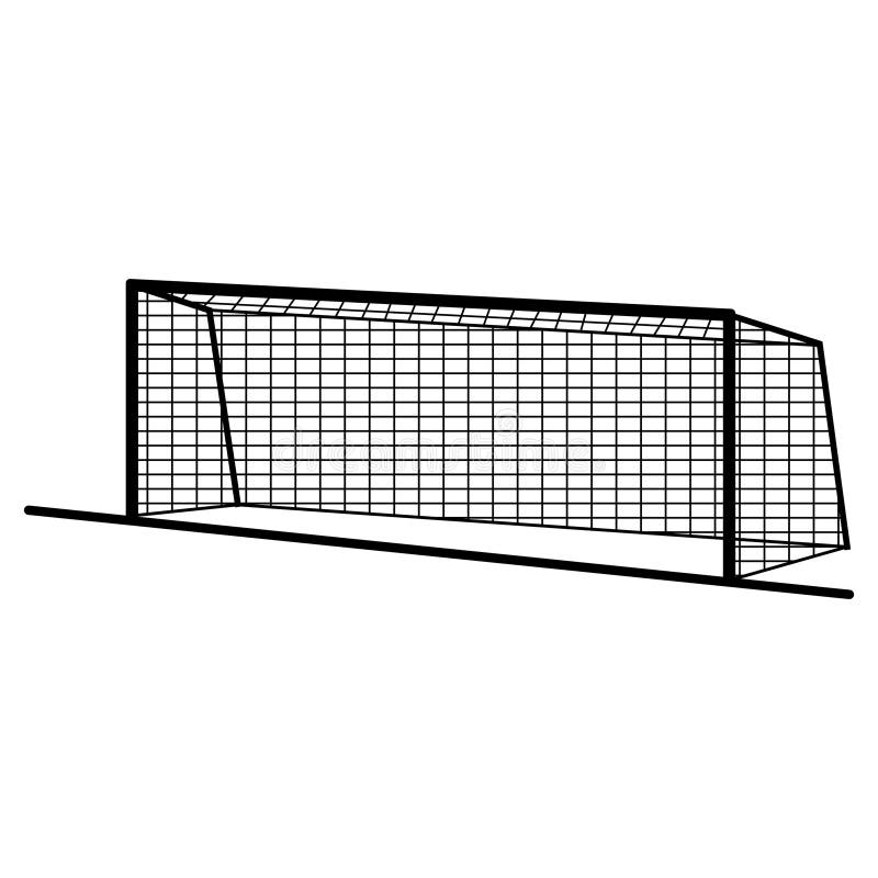 Soccer goal post icon stock vector. Illustration of pitch - 297310483