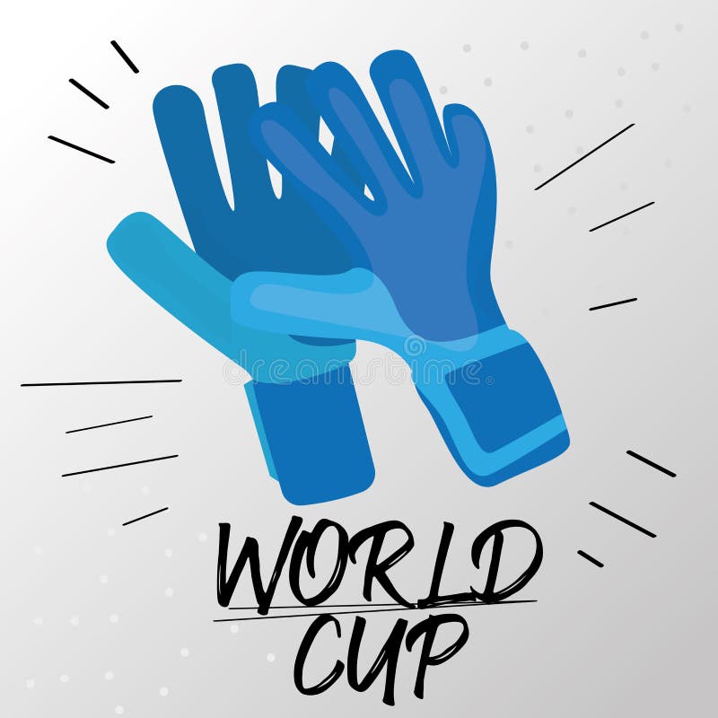 Soccer goalkeeper gloves stock vector. Illustration of clipart - 198179804