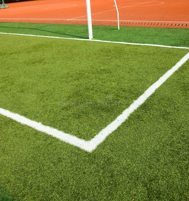 Soccer Grass and White Lines Stock Image - Image of arena, plant: 20410947