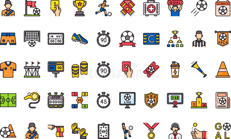 Soccer Icons High-Quality Vector Icons Collection with Editable Stroke ...