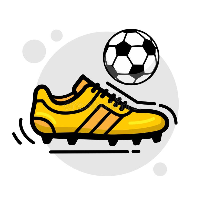 Soccer Icons Set. Soccer Ball, Medal, Boot, Winner Cup, Ball Stock ...