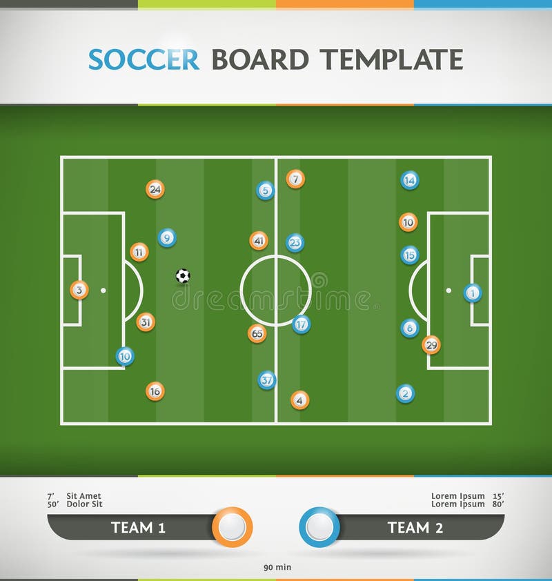 Soccer Infographic stock vector. Illustration of modern - 45213321