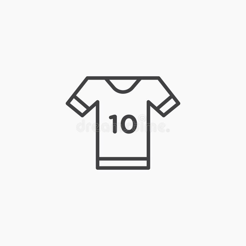 Soccer jersey icon vector stock vector. Illustration of shirt - 348312783