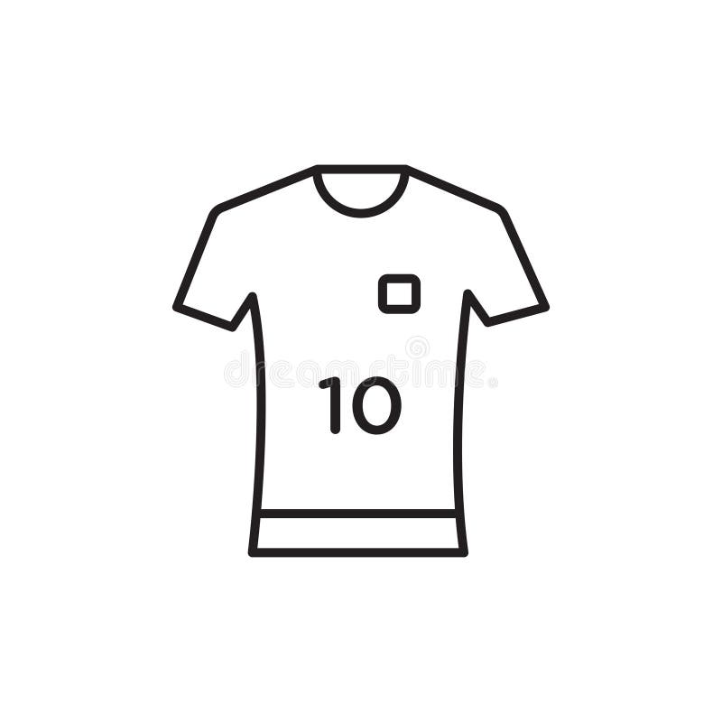 Soccer jersey icon vector stock vector. Illustration of shirt - 348420266