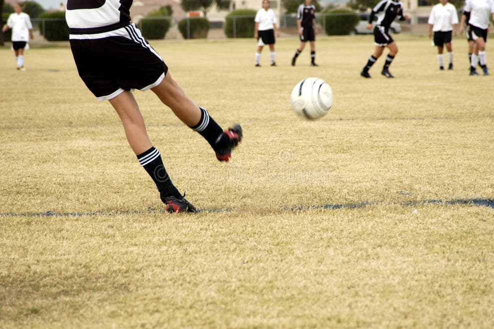 Soccer kick stock image. Image of competing, participants - 362863