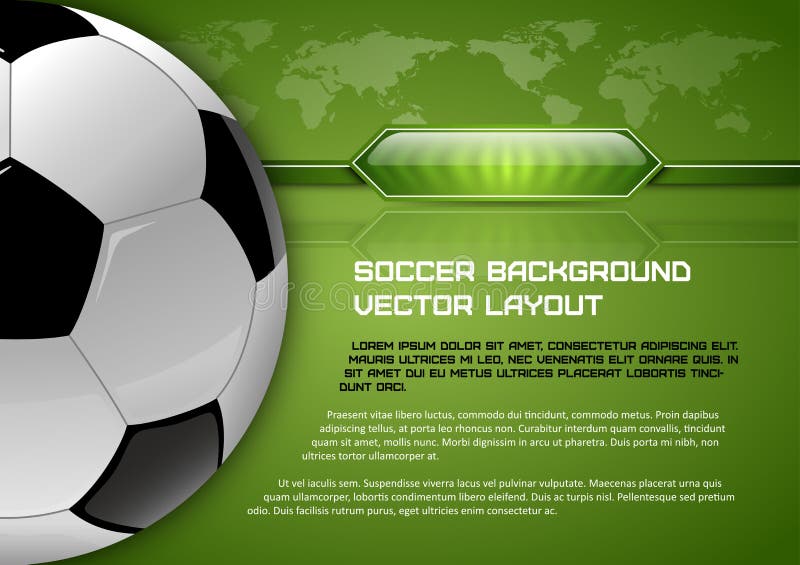 Soccer Layout stock illustration. Illustration of element - 42063916