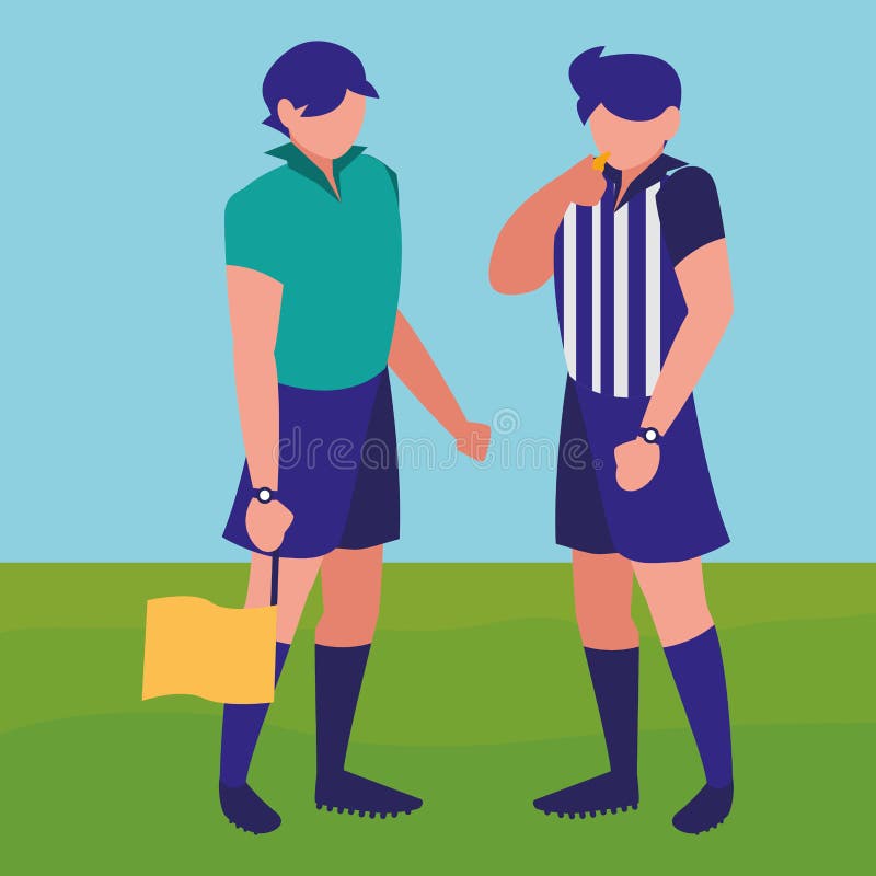 Soccer Assistant Referee Linesman Stock Illustrations – 119 Soccer ...