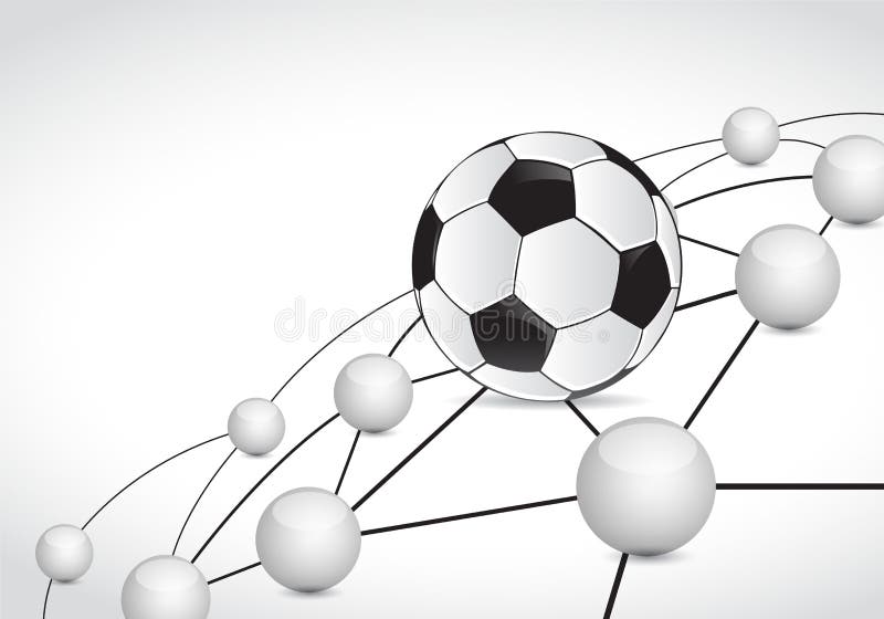 Soccer Link Sphere Network Connection Concept Stock Illustration ...