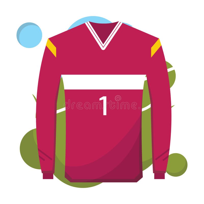 Soccer Long Sleeve Jersey. Vector Illustration Decorative Design Stock ...