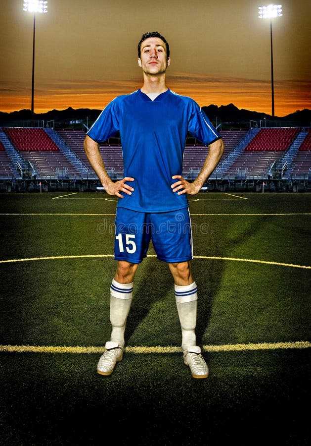 Soccer man stock image. Image of competition, light, standing - 29448539