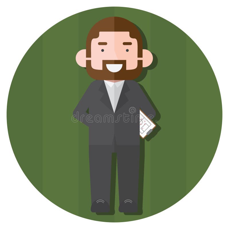 Soccer Manager. Vector Illustration Decorative Design Stock Vector ...