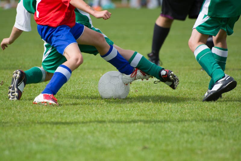 Soccer Match stock photo. Image of grass, uniform, football - 42952040