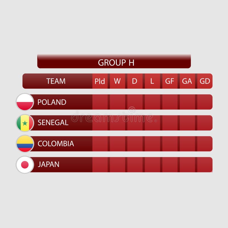 Soccer Match Schedule Vector Illustration Stock Illustration ...