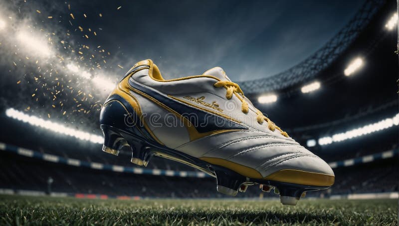 Soccer Match View of the Ball in the Goal Stock Illustration ...