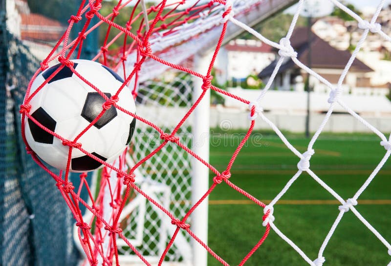 Soccer in the net stock photo. Image of exercising, grunge - 25933368