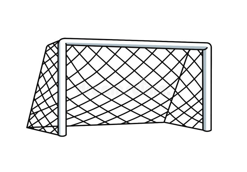 Soccer Net Field Clip Art Stock Illustrations – 116 Soccer Net Field ...