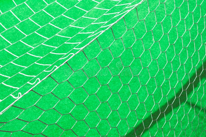 Soccer Net on a Green Background Stock Photo - Image of abstract ...