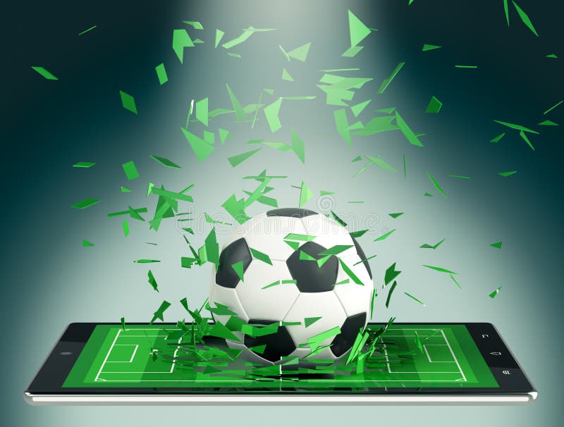 Soccer Field Tablet Screen Stock Illustrations – 101 Soccer Field ...