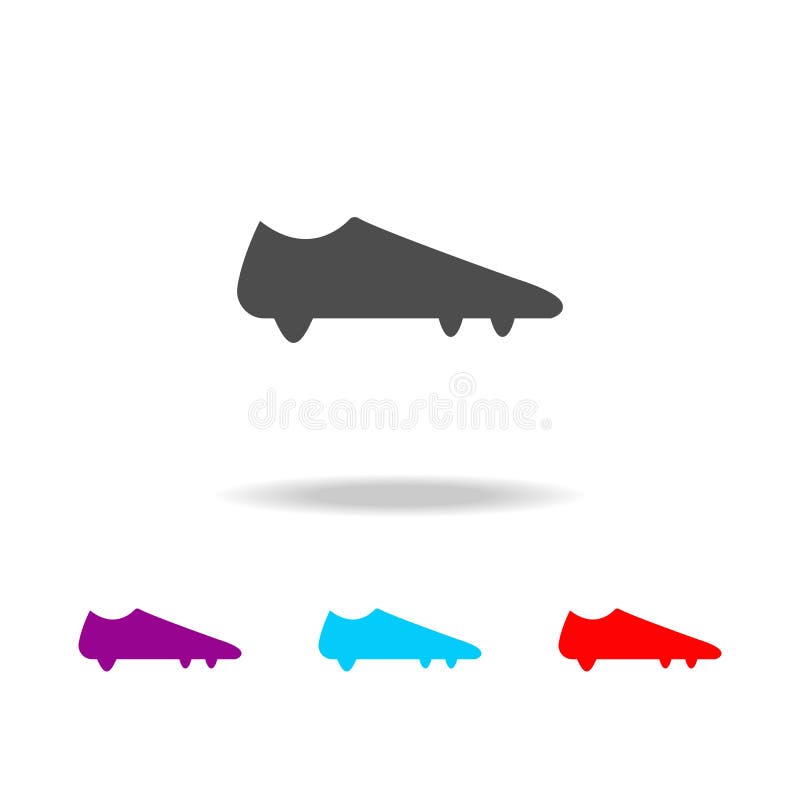 Soccer Pair of Boots Icon. Elements of Clothes in Multi Colored Icons ...