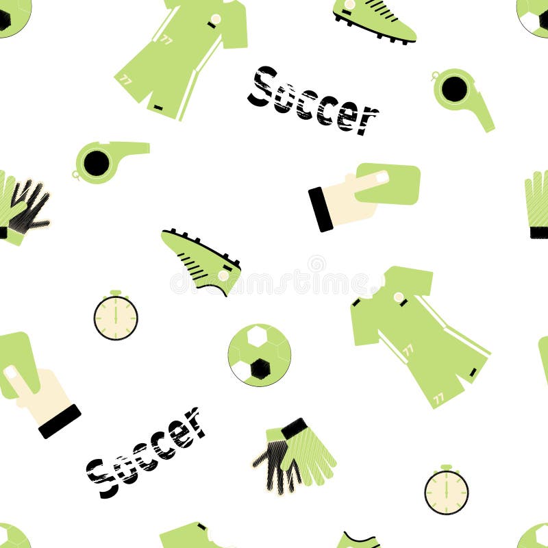 Soccer pattern stock vector. Illustration of field, player - 262979753