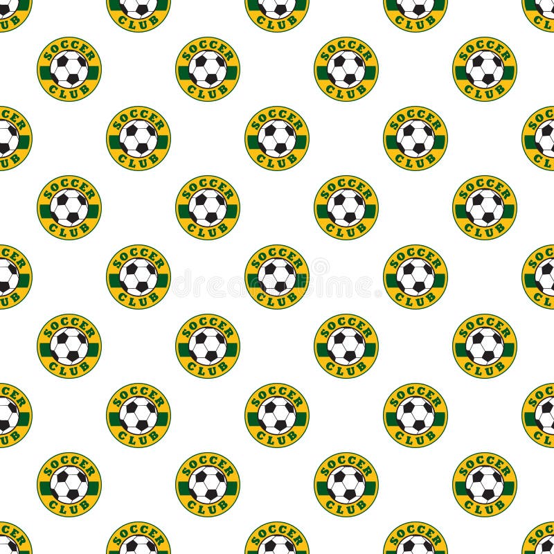 Soccer pattern seamless stock vector. Illustration of shape - 78832033