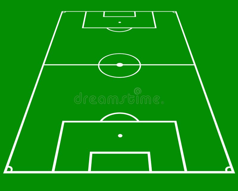 Soccer pitch stock illustration. Illustration of soccer - 322312