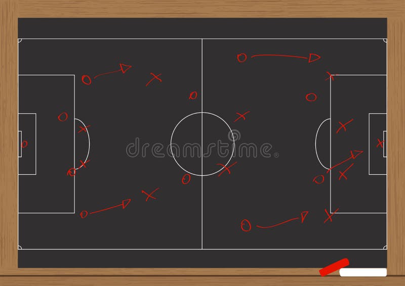 Soccer Plan Tactics and Strategies for Create Soccer Game. Vector ...