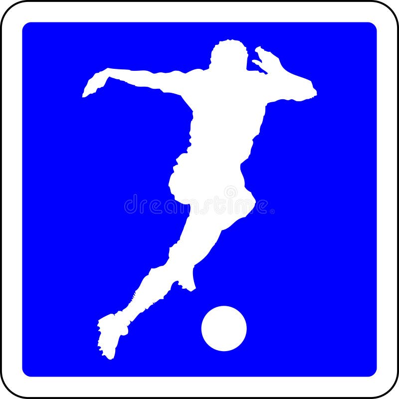 Soccer play allowed sign stock illustration. Illustration of football ...