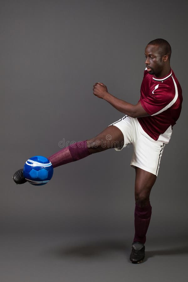 Soccer Player stock image. Image of studio, athletic - 17370459