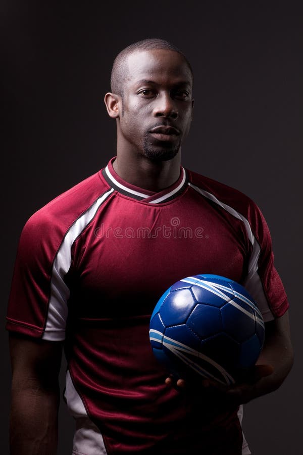 Soccer Player stock image. Image of adult, grey, studio - 17370477