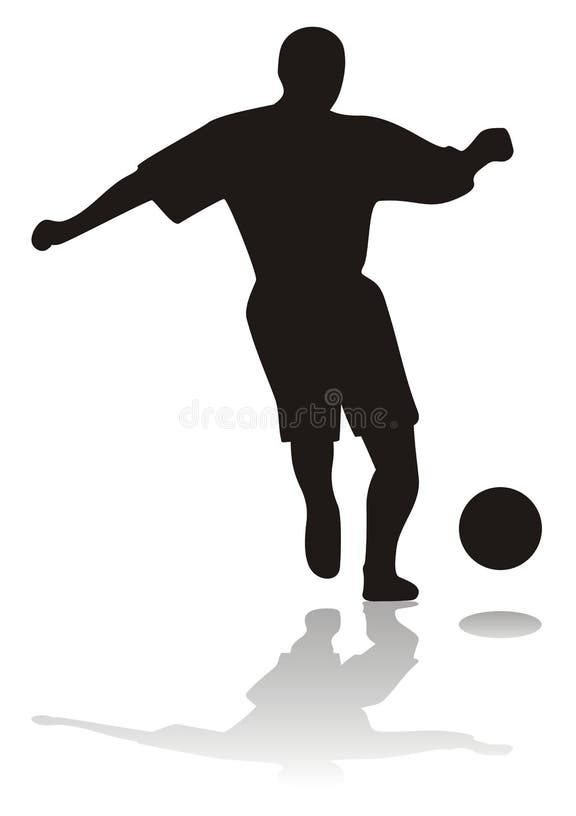 Soccer Player Passing Ball Stock Illustrations – 731 Soccer Player ...