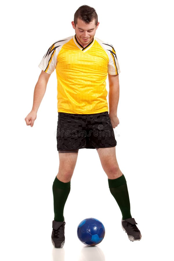 Soccer Player stock photo. Image of uniform, sport, caucasian - 22254044