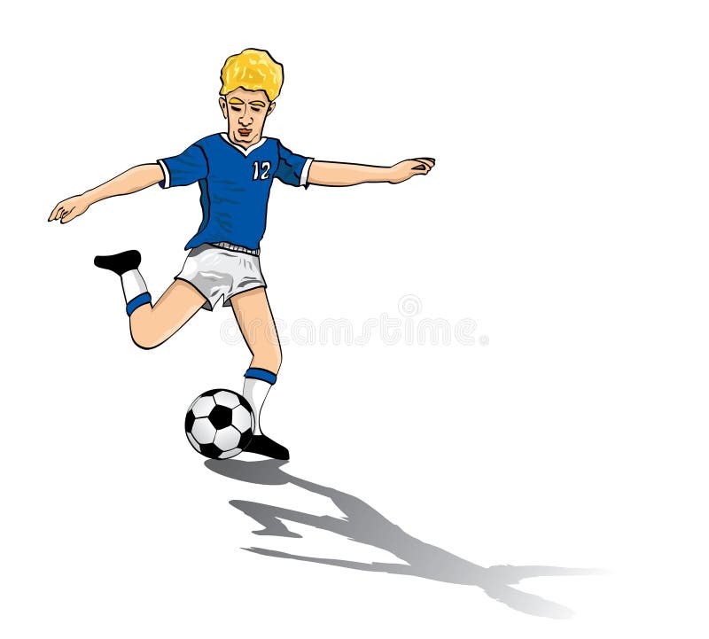 Cartoon Moose Soccer stock vector. Illustration of clipart - 116107937
