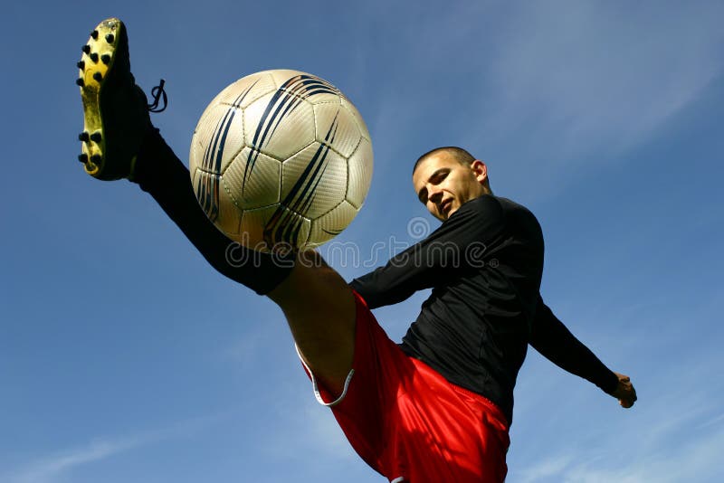 Soccer header ball stock image. Image of caucasian, european - 21221341