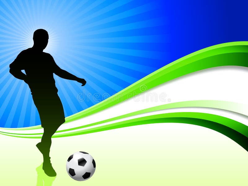 Soccer Player Abstract Wave Background Stock Illustrations – 249 Soccer ...