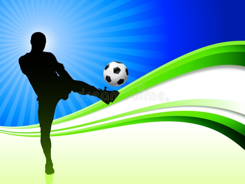 Soccer Player Abstract Wave Background Stock Illustrations – 249 Soccer ...