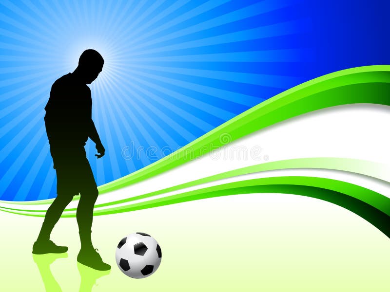 Soccer Player Abstract Wave Background Stock Illustrations – 249 Soccer ...