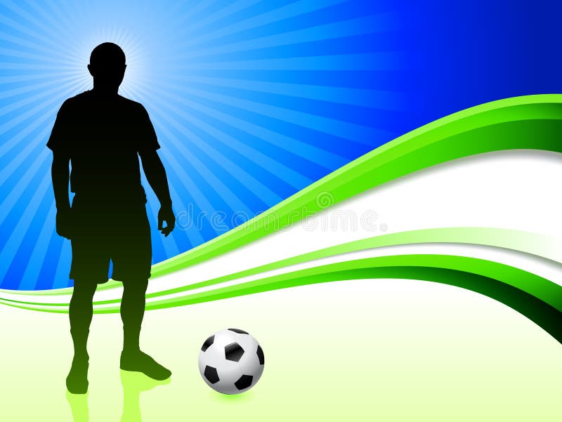 Soccer Player Abstract Wave Background Stock Illustrations – 249 Soccer ...