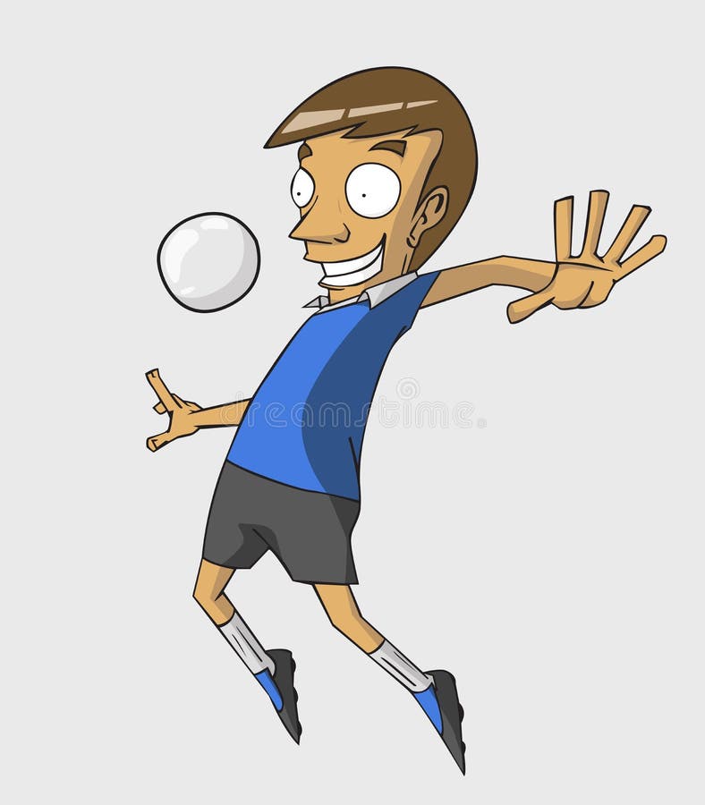 Soccer Player Action Kick the Ball Stock Vector - Illustration of ...