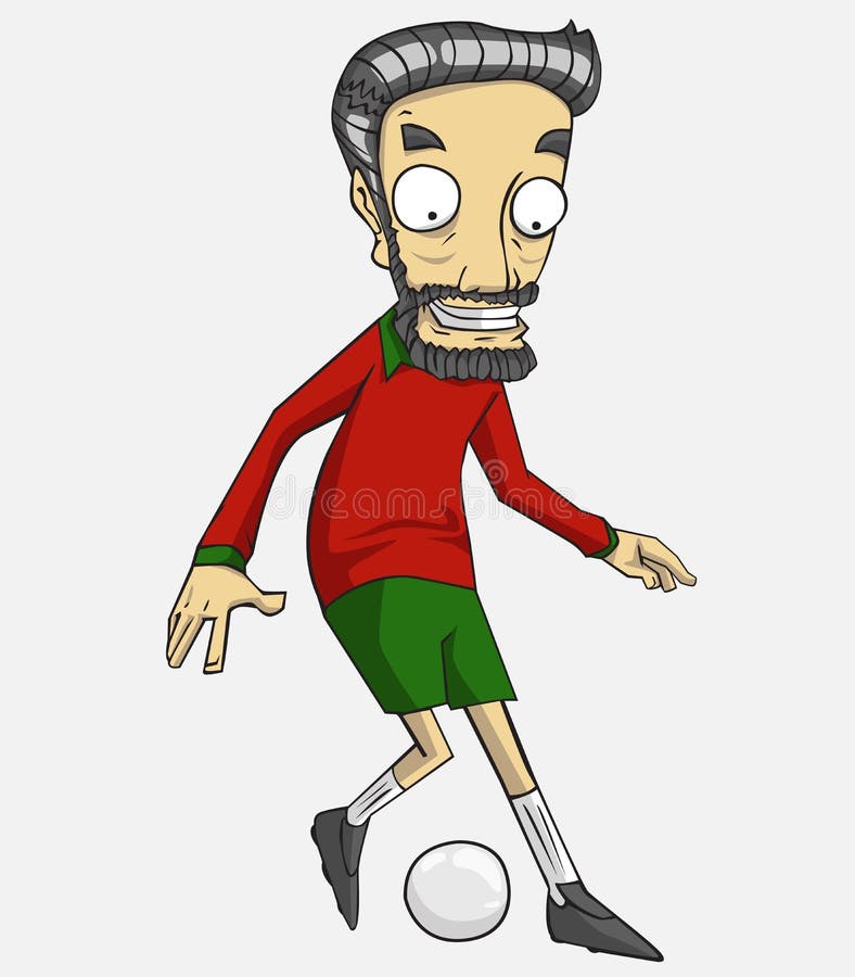 Soccer Player Action Kick the Ball Stock Vector - Illustration of ...