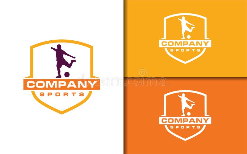 Soccer Player in Action Logo. Vector Illustration Stock Vector ...