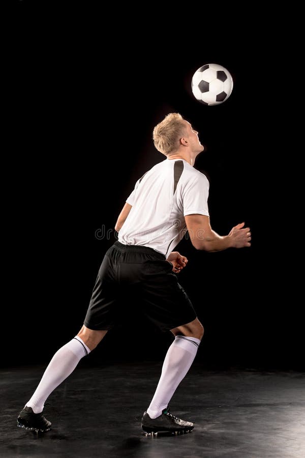 Soccer player with ball stock image. Image of lifestyle - 125618597