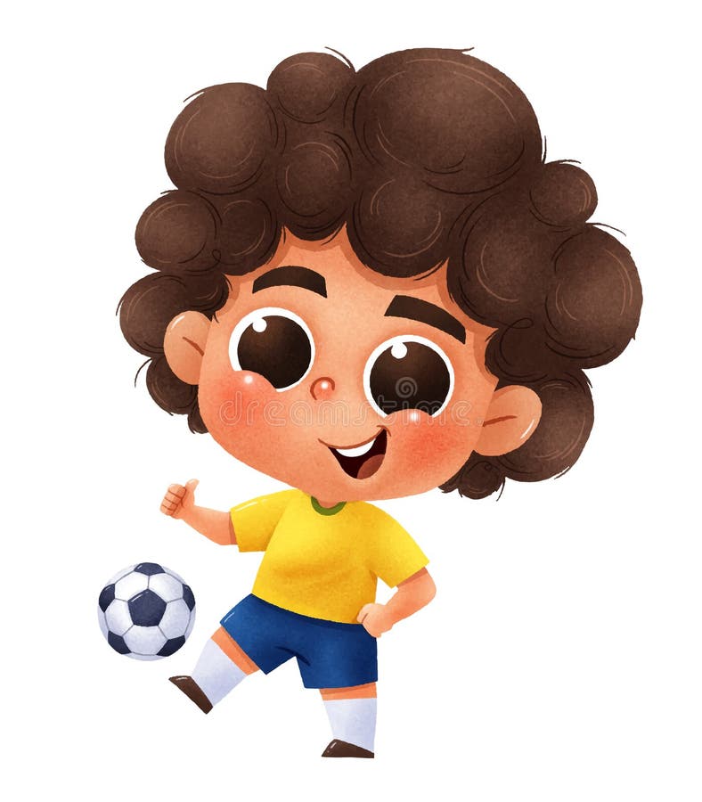 Soccer player Cartoon stock vector. Illustration of player - 260943557